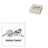 Holiday Cheer Rubber Stamp | Zazzle