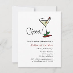 Holiday Cheers Invitation | Zazzle