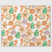 Holiday Christmas cookie wrapping paper | Zazzle