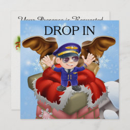 Holiday - Christmas DROP IN Invitation | Zazzle