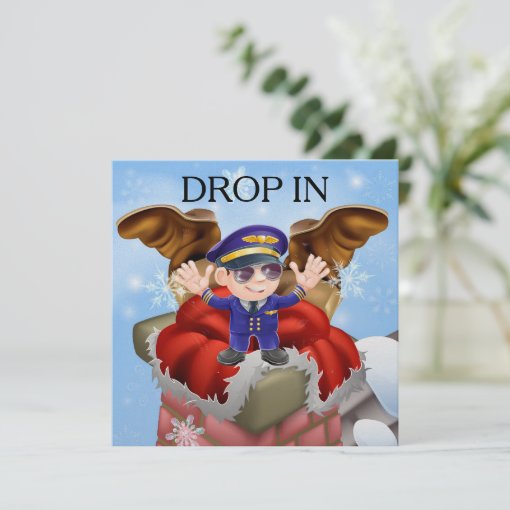 Holiday - Christmas DROP IN Invitation | Zazzle