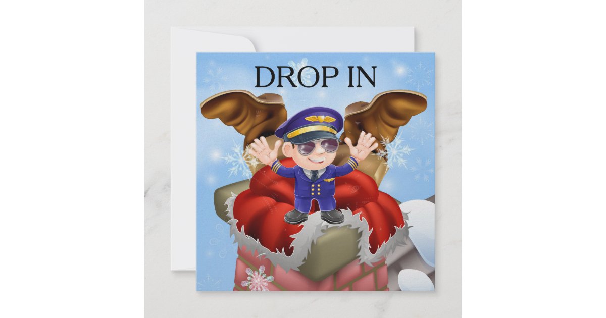 Holiday - Christmas DROP IN Invitation | Zazzle