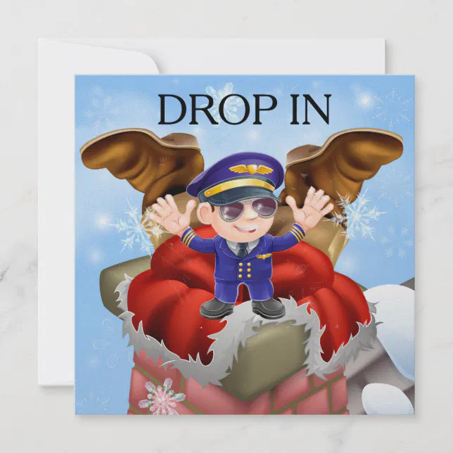 Holiday - Christmas DROP IN Invitation | Zazzle