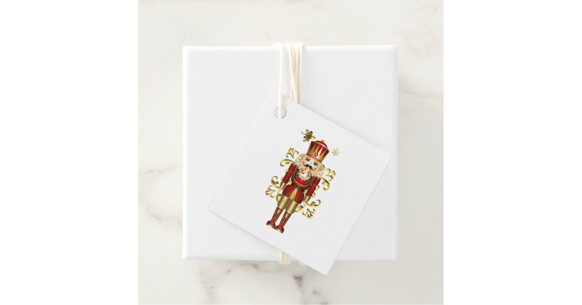 Holiday Christmas Nutcracker Favor Tags | Zazzle