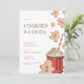 Holiday Christmas Party Cookies and Cocoa Invite | Zazzle