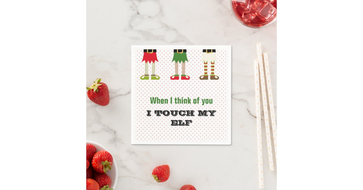Holiday Christmas Party Elf Napkins | Zazzle