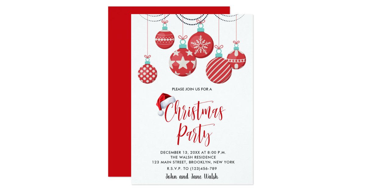 Holiday Christmas Party Invitation | Zazzle.com