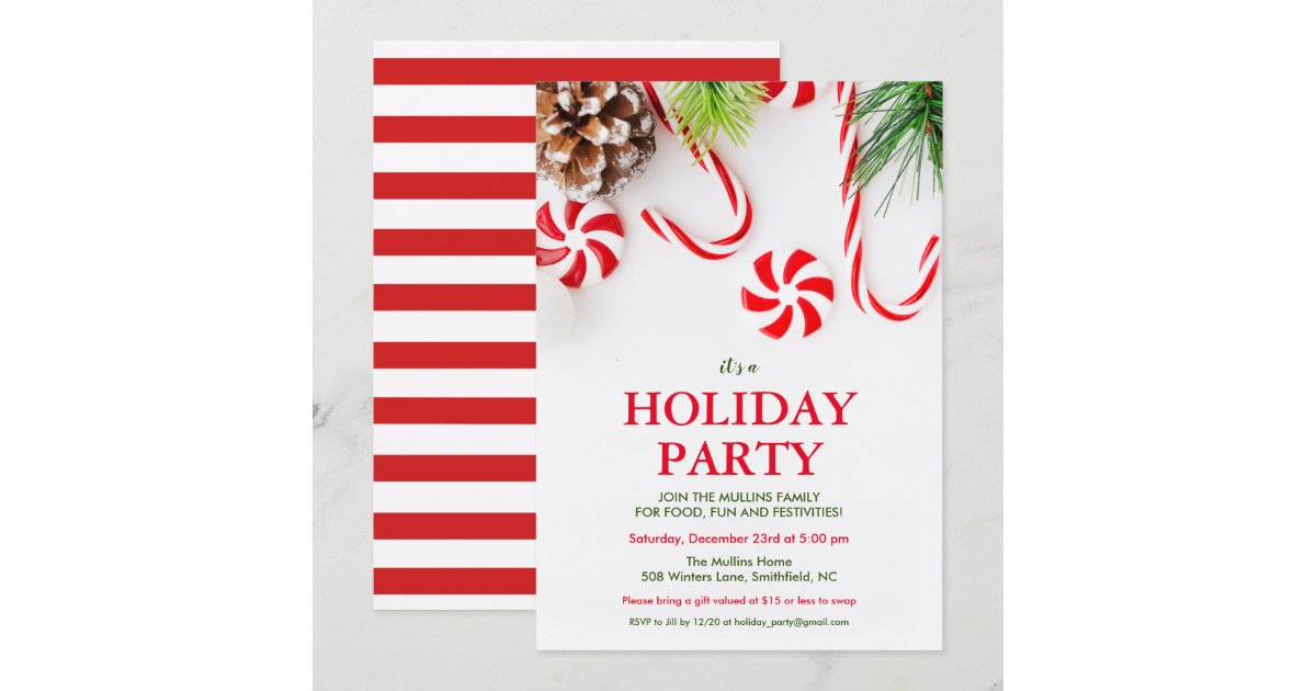 Holiday Christmas Winter Party Invitation | Zazzle