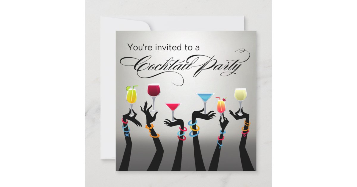 Holiday Cocktail Party Cheers! Invitation | Zazzle