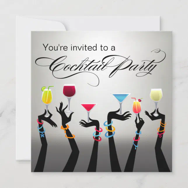 Holiday Cocktail Party Cheers! Invitation | Zazzle