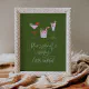 Holiday Cocktail Party Sign Christmas Bar Poster | Zazzle