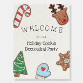 Holiday Cookie Decorating Welcome Sign | Zazzle