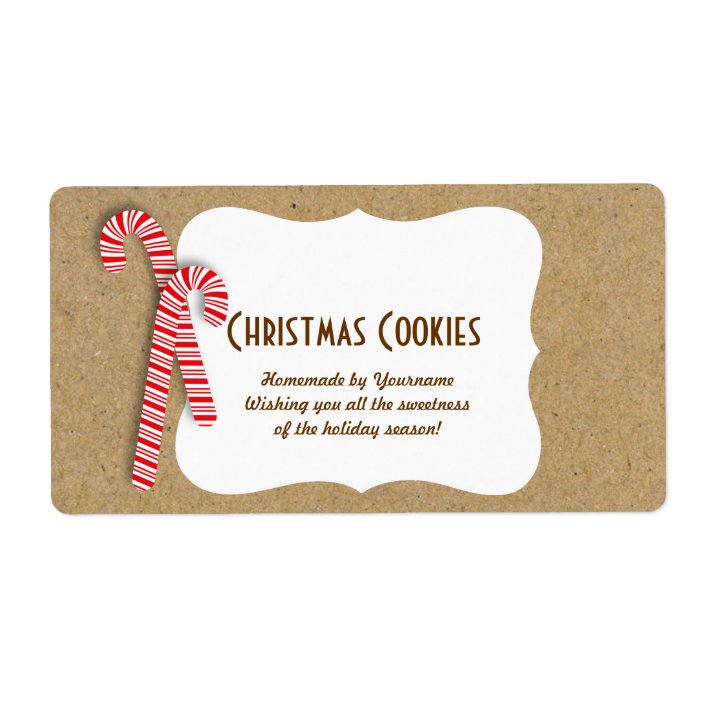 Holiday Cookie Labels for Cookie Swaps & Gifts | Zazzle.com