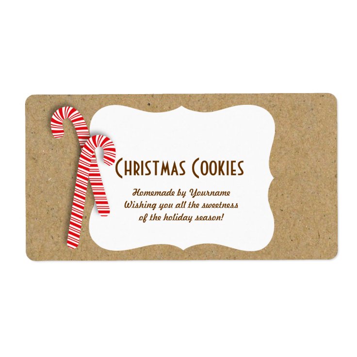 Holiday Cookie Labels for Cookie Swaps & Gifts | Zazzle
