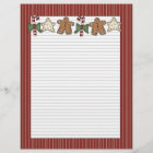 Gingerbread Letterhead Paper | Zazzle.com