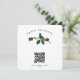 Holiday Corporate Business QR Code Christmas Card | Zazzle