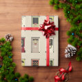 Holiday doors wrapping paper | Zazzle