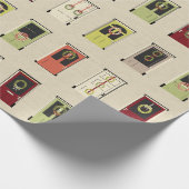 Holiday doors wrapping paper | Zazzle