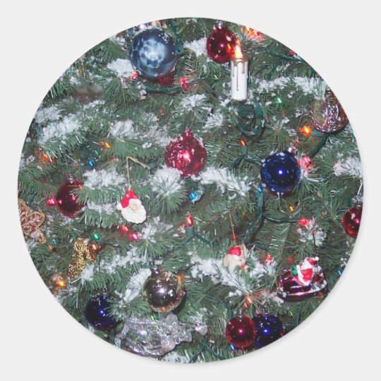 Holiday Evergreen Tree Christmas Envelope Stickers | Zazzle.com