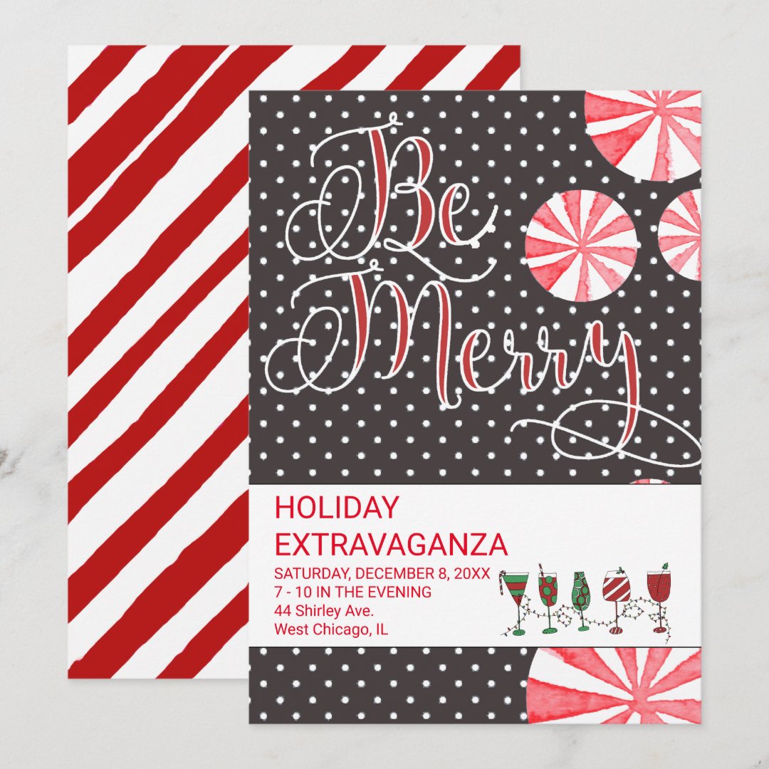 Holiday Extravaganza Party Invitation | Zazzle