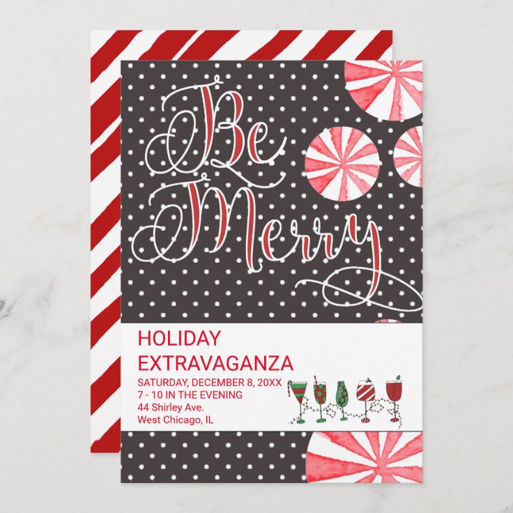 Holiday Extravaganza Party Invitation | Zazzle