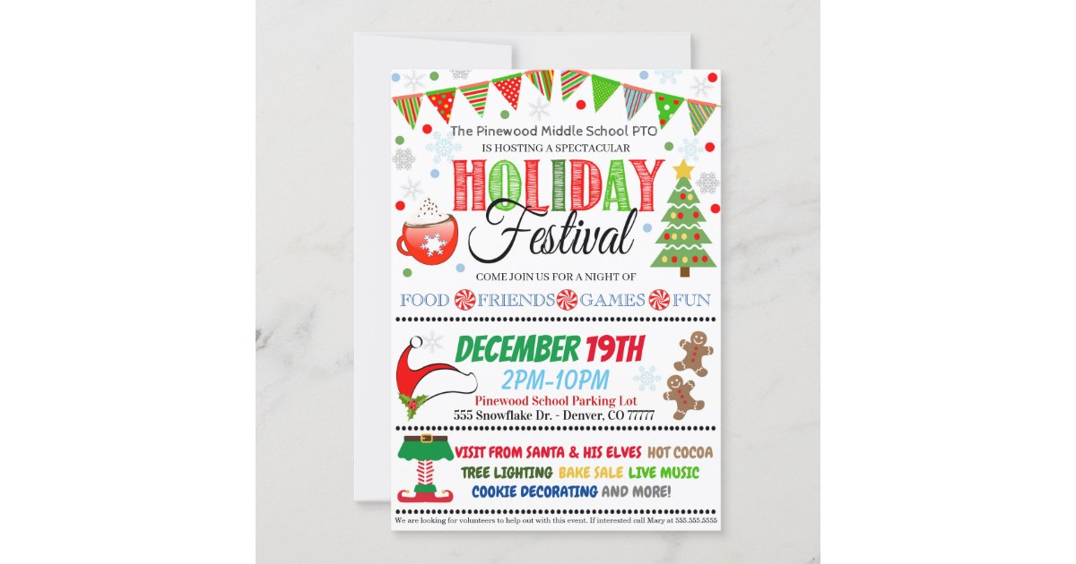 Holiday Festival Invitation | Zazzle