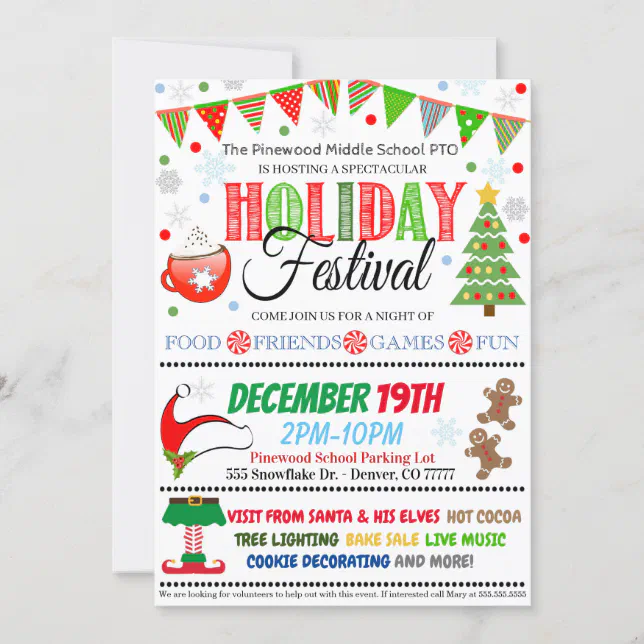 Holiday Festival Invitation | Zazzle