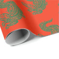 holiday gators wrapping paper | Zazzle