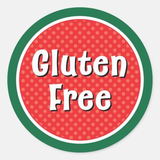 Holiday Gluten Free Sticker | Zazzle.com
