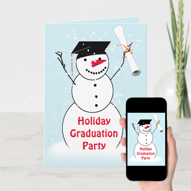Holiday Graduation Party Invitation | Zazzle