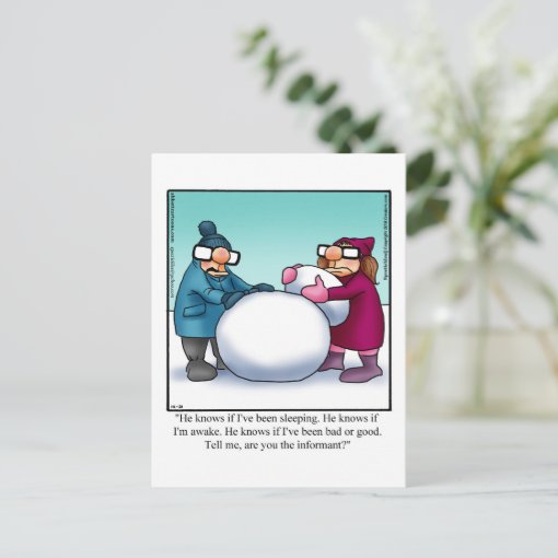 Holiday Humor Postcard | Zazzle