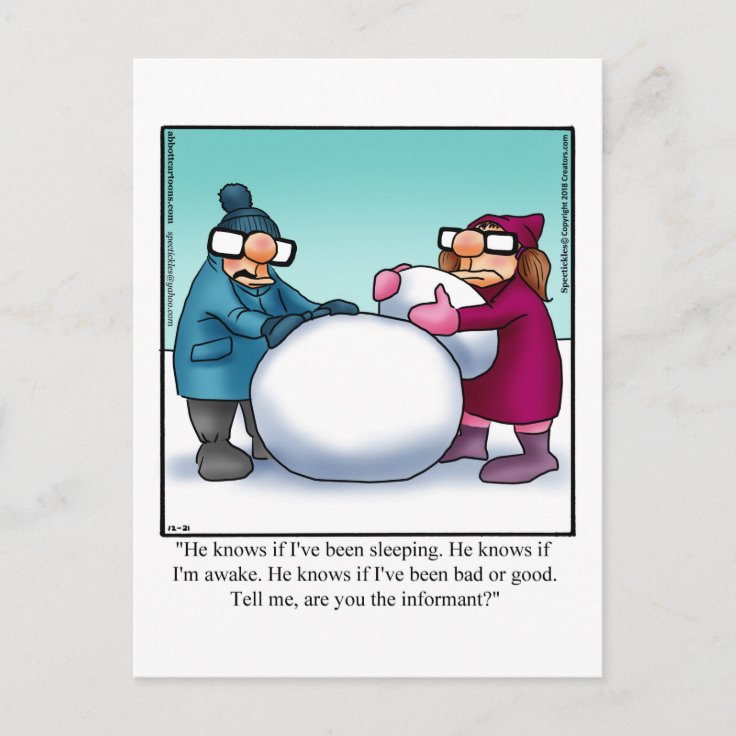 Holiday Humor Postcard | Zazzle
