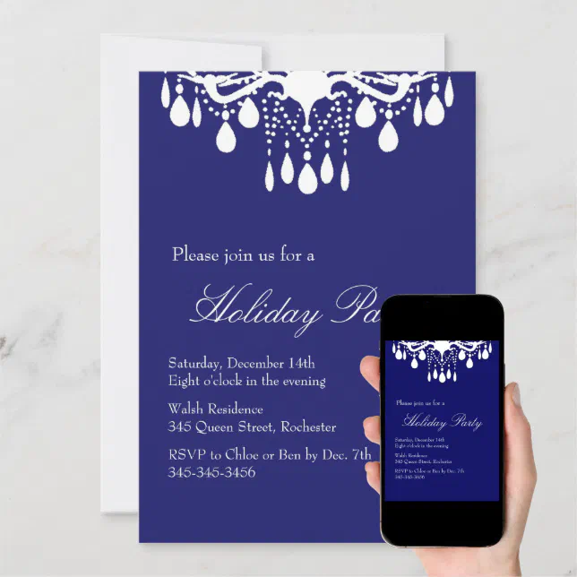 Holiday Invitation Grand Ballroom | Zazzle
