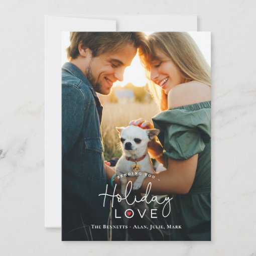 Holiday Love Holiday Photo Card | Zazzle