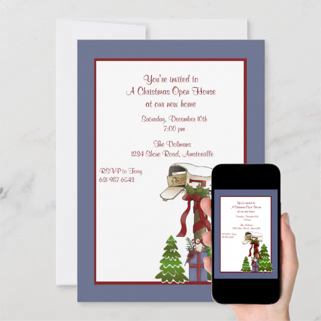 Holiday Mail Invitation | Zazzle