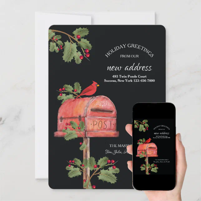 Holiday Mailbox Greeting Card | Zazzle
