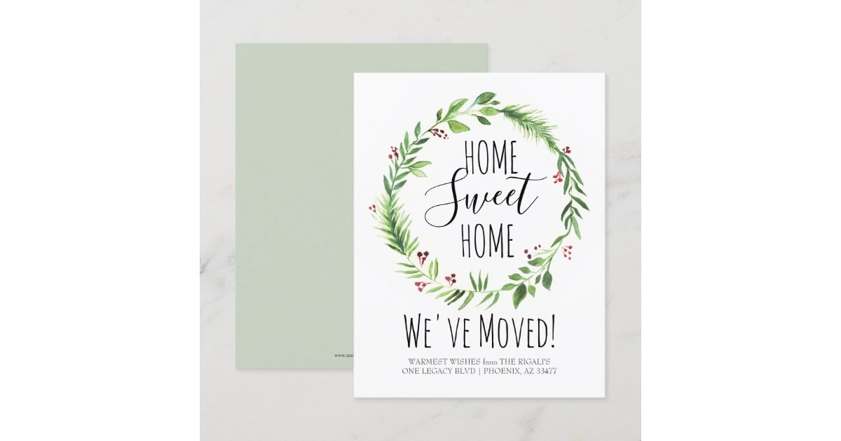 Holiday Moving and New Home Announcement | Zazzle
