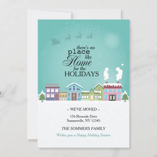 Holiday Moving Announcement | Zazzle