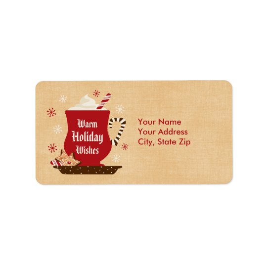 Holiday Mug Label | Zazzle.com