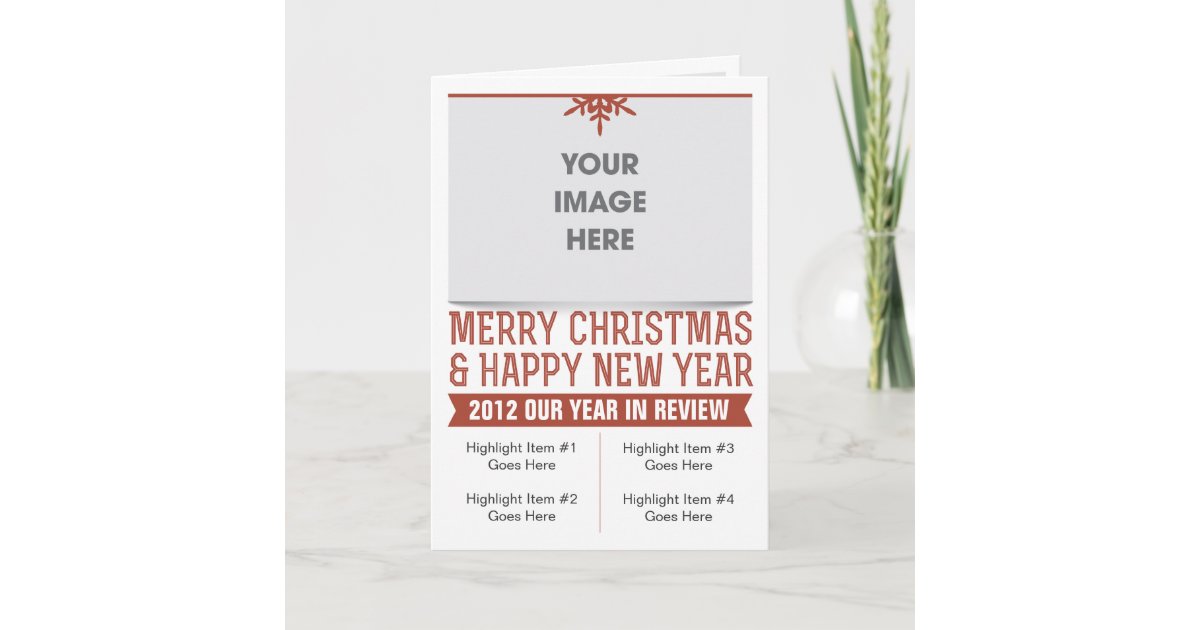 Holiday Newsletter Greeting Card | Zazzle