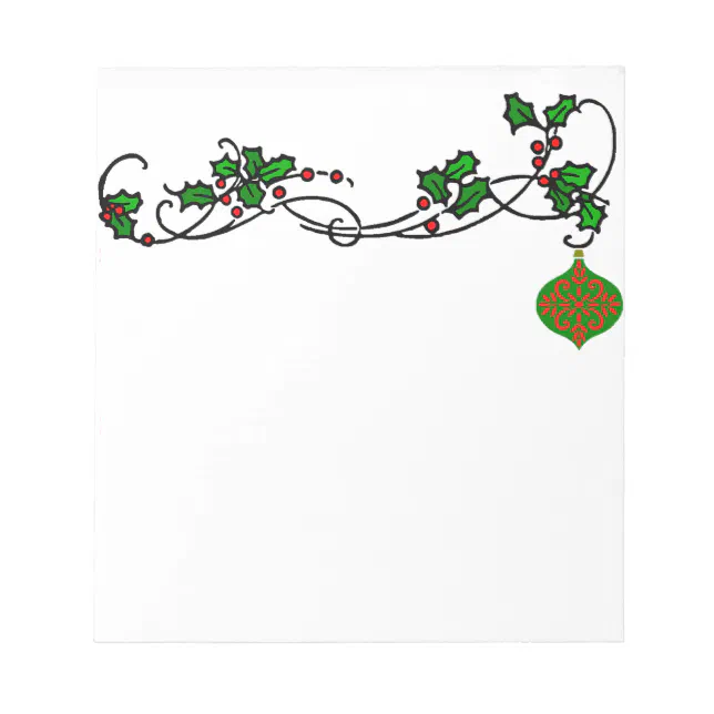 Holiday Note Pad | Zazzle