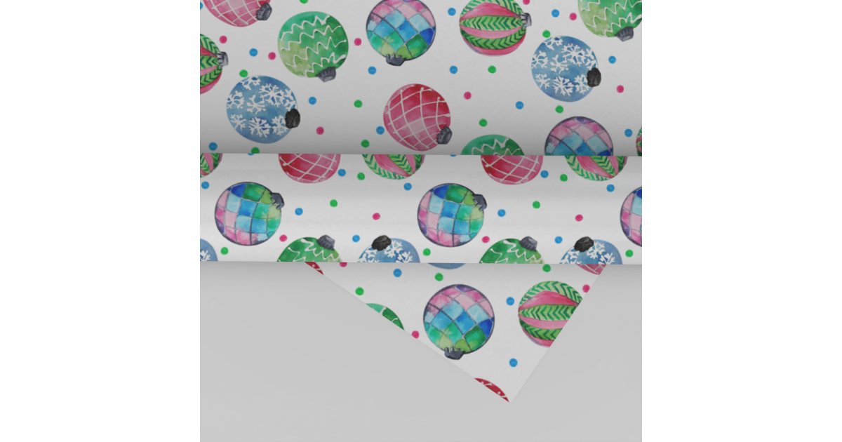 Holiday Ornament Christmas Wrapping Paper | Zazzle
