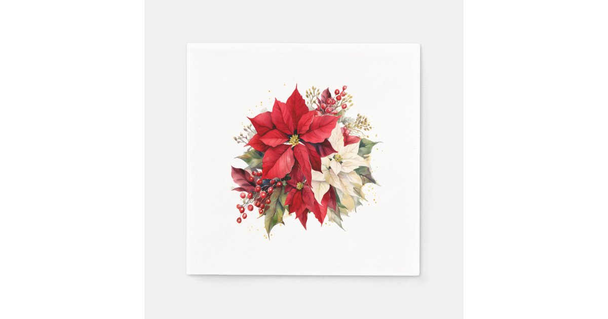 Holiday Paper Napkins | Zazzle