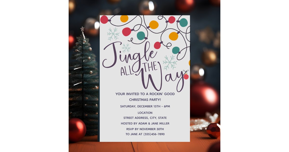HOLIDAY PARTY | Editable Party Invitation | Zazzle
