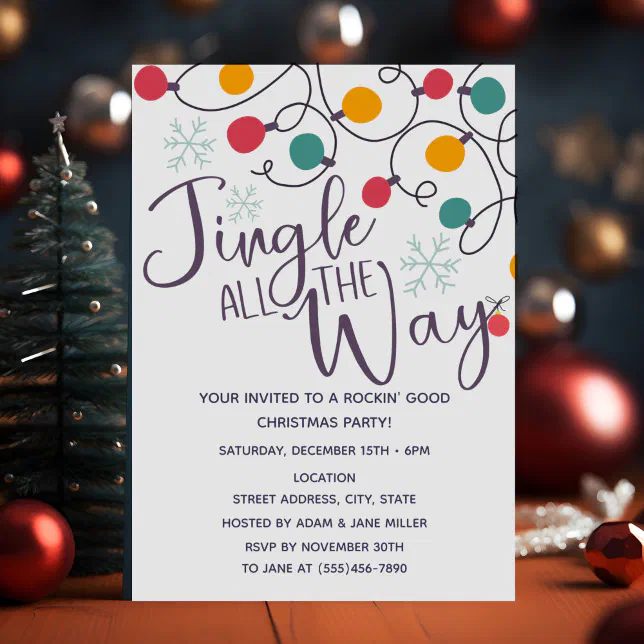 HOLIDAY PARTY | Editable Party Invitation | Zazzle