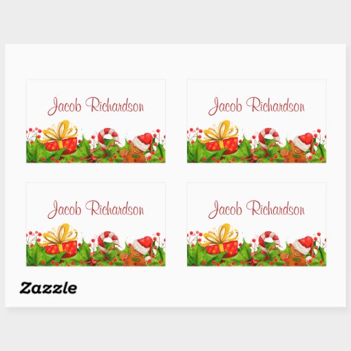 Holiday Party Invitation Stickers | Zazzle