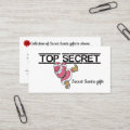 Holiday party Secret Santa Collection QR code Business Card | Zazzle