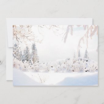 Holiday party white winter wonderland Invitation | Zazzle