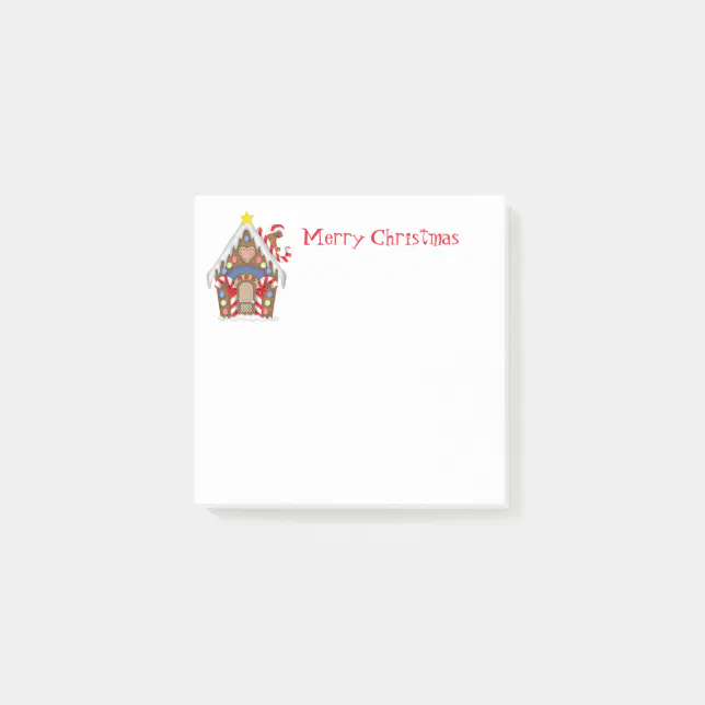 Holiday Post-it-Notes-Gingerbread House Post-it Notes | Zazzle