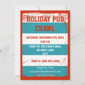 Holiday Pub Crawl / Beer Crawl Invitation | Zazzle